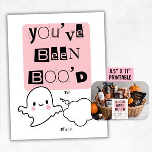 Halloween Boo Basket Card | Printable Boo Basket Tag | You've Been Boo ...
