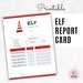 Printable Elf Report Card: Custom Letter From Santa Insert (PDF) - Etsy