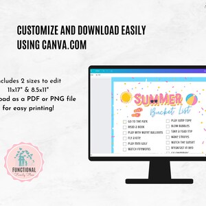 Custom Summer Bucket List | Create Your Own Summer Bucket List Poster ...