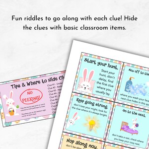 Easter Scavenger Hunt for Kids | Easter Hunt Clues | Indoor Easter ...