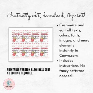 Printable Popcorn Valentine's Card | Have a Popping Valentine's Day Tag ...