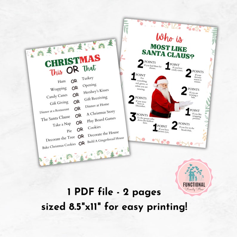 Christmas Games Bundle | Printable Christmas Party Games | Christmas ...
