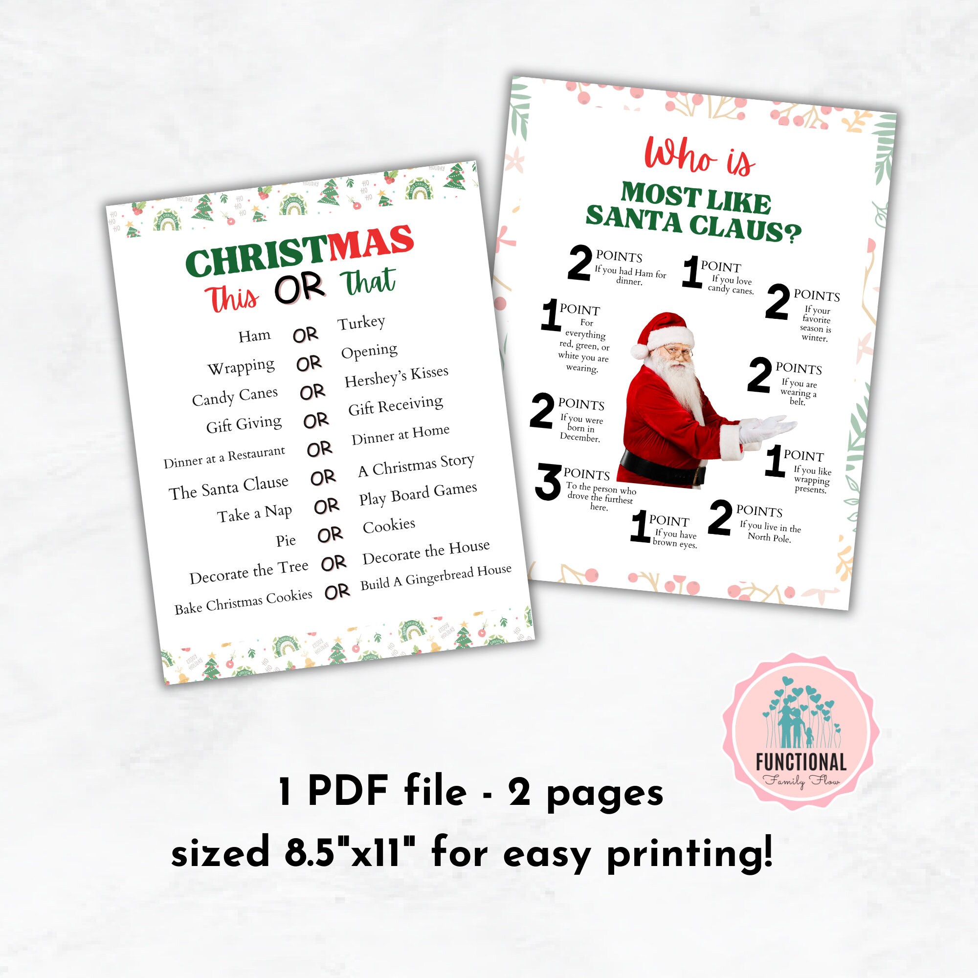Christmas Games Bundle | Printable Christmas Party Games | Christmas ...