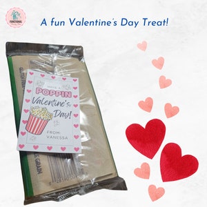 Printable Popcorn Valentine's Card | Have a Popping Valentine's Day Tag ...