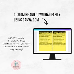 Fake Parking Ticket Template | Printable Parking Ticket Citation ...
