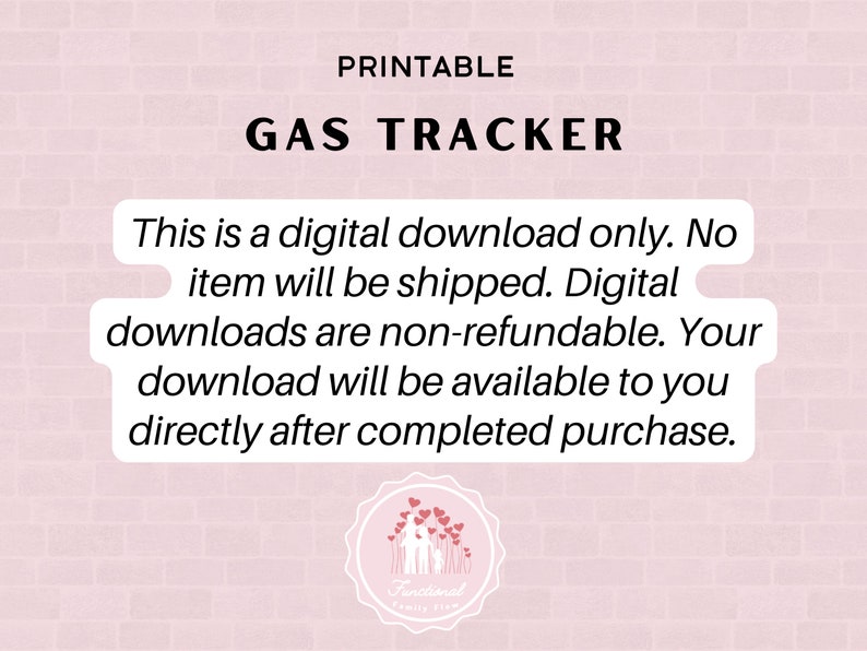 Gas Log | Fuel Spending Tracker | Gas Tracker | Printable Gasoline ...