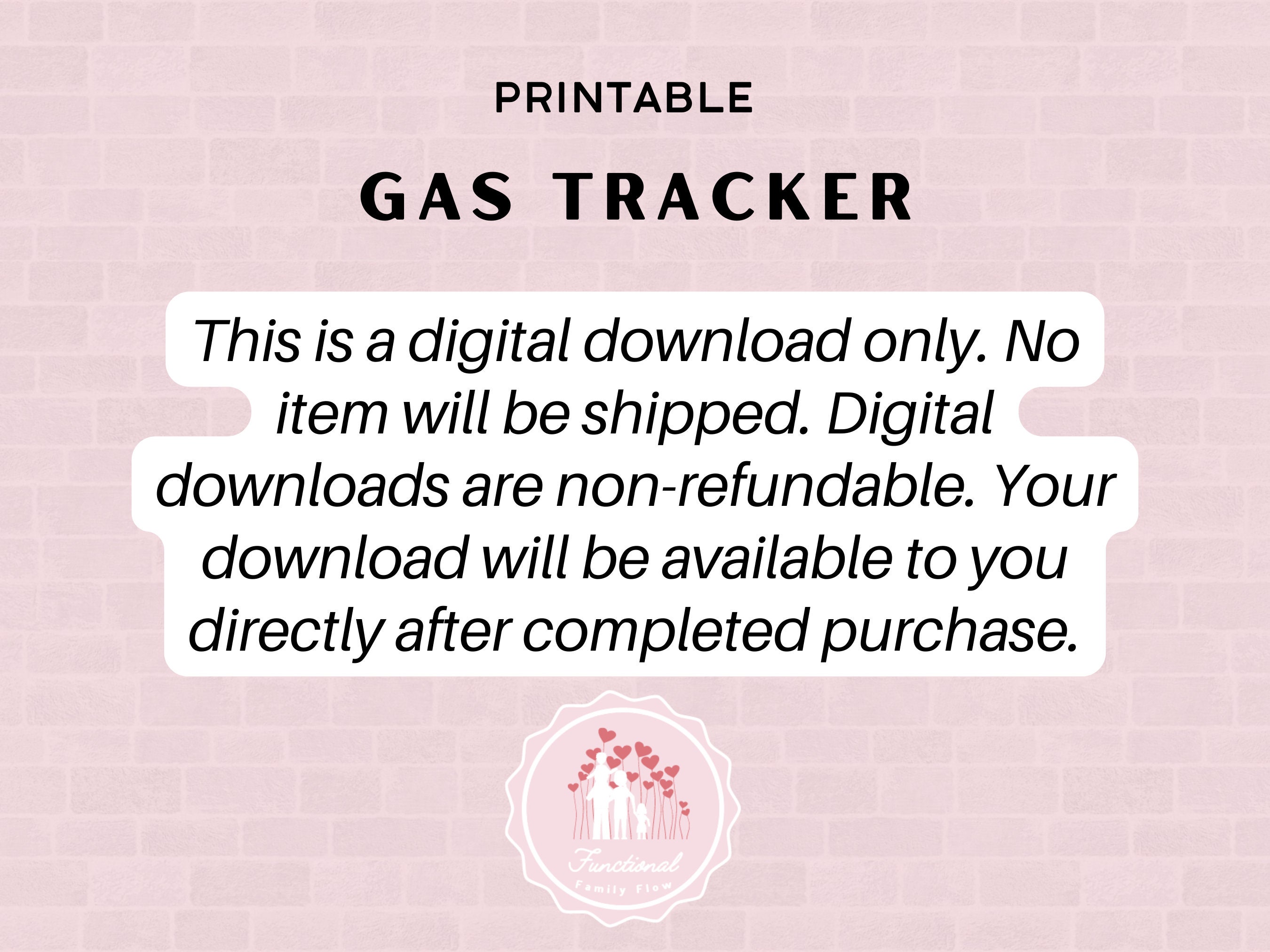 Gas Log Fuel Spending Tracker Gas Tracker Printable - Etsy
