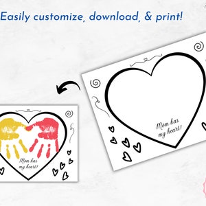 Mother's Day Handprint Art | Mother's Day Gift From Kids | Handprint ...
