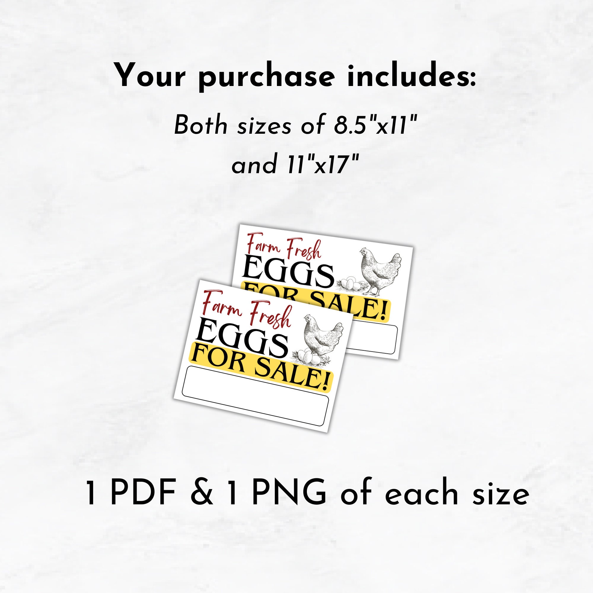 Farm Fresh Eggs Sign | Printable Farm Fresh Eggs for Sale Yard Sign ...