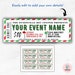Christmas Event Ticket Template | Editable Holiday Even Ticket ...