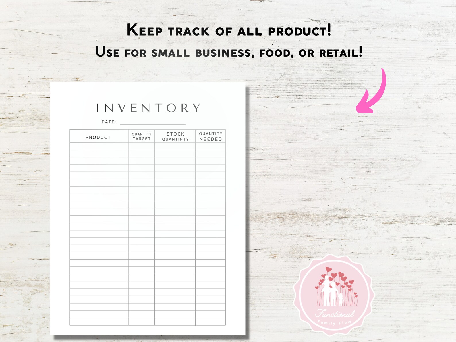 Inventory Spreadsheet Inventory List Printable Inventory - Etsy