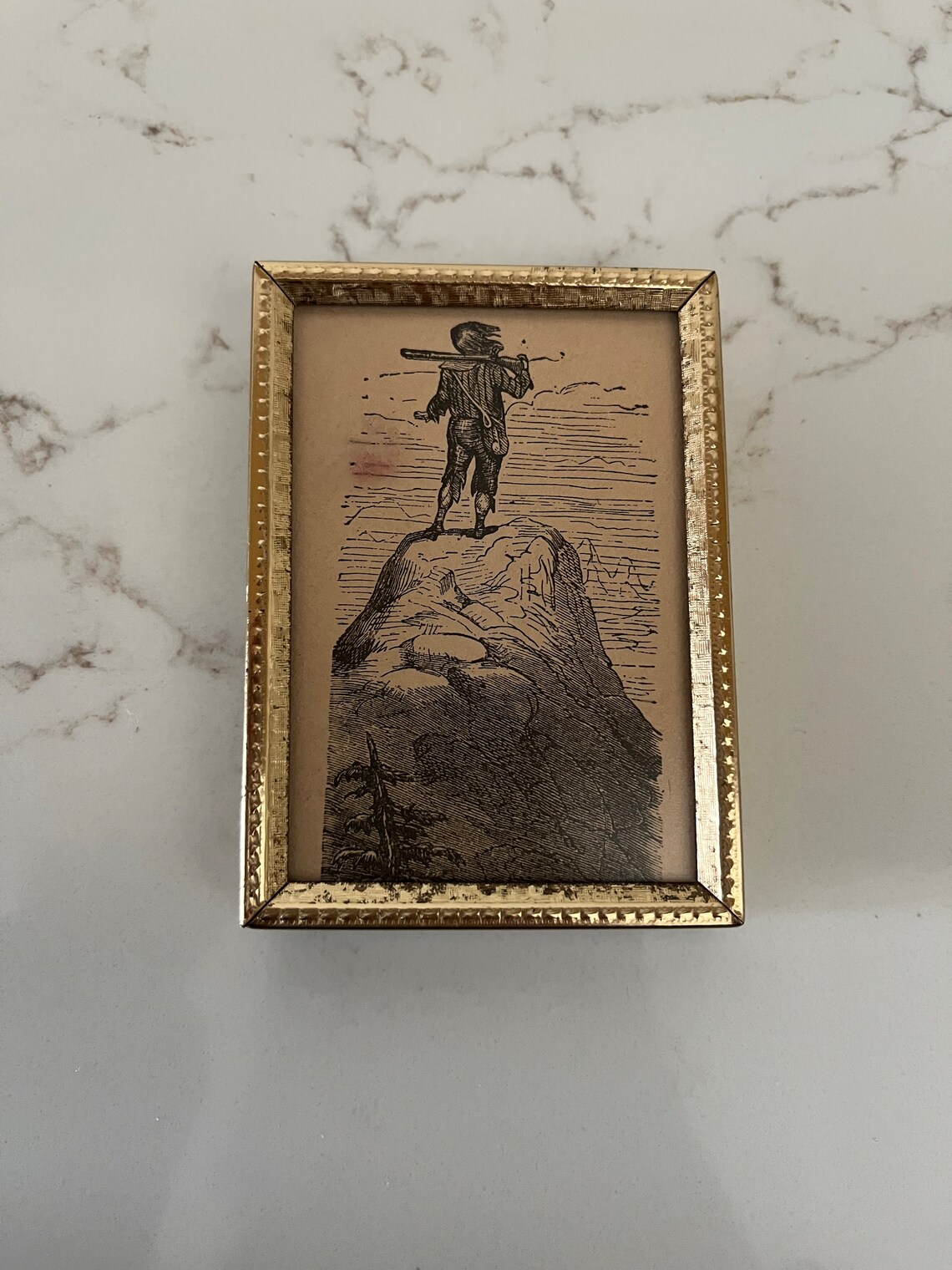 Vintage Brass Picture Frame - Etsy