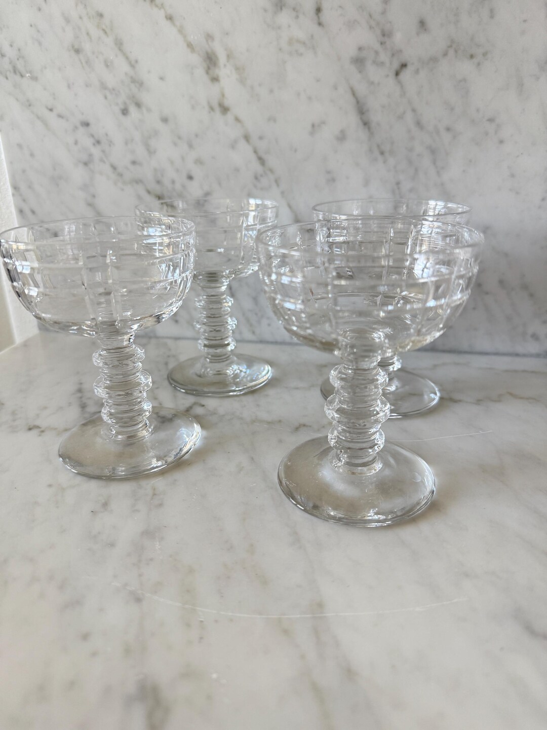 Vintage Antique Coupe Bar Drink Glassware Art Deco - Etsy