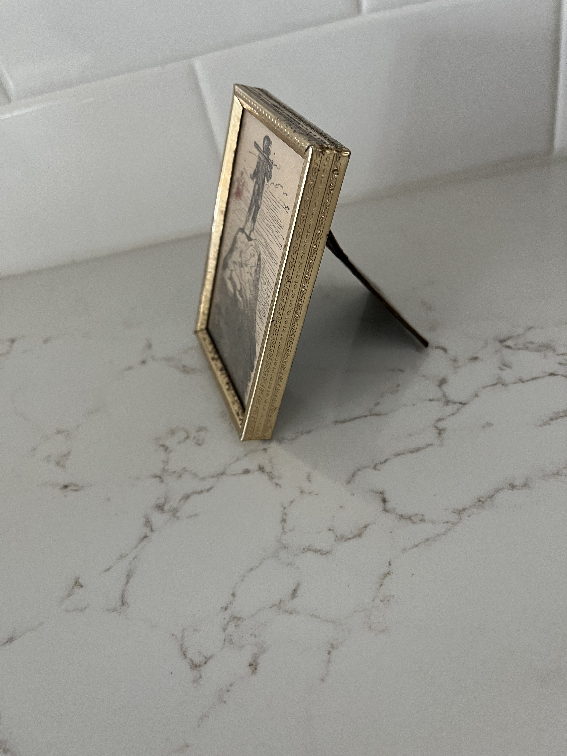 Vintage Brass Picture Frame - Etsy