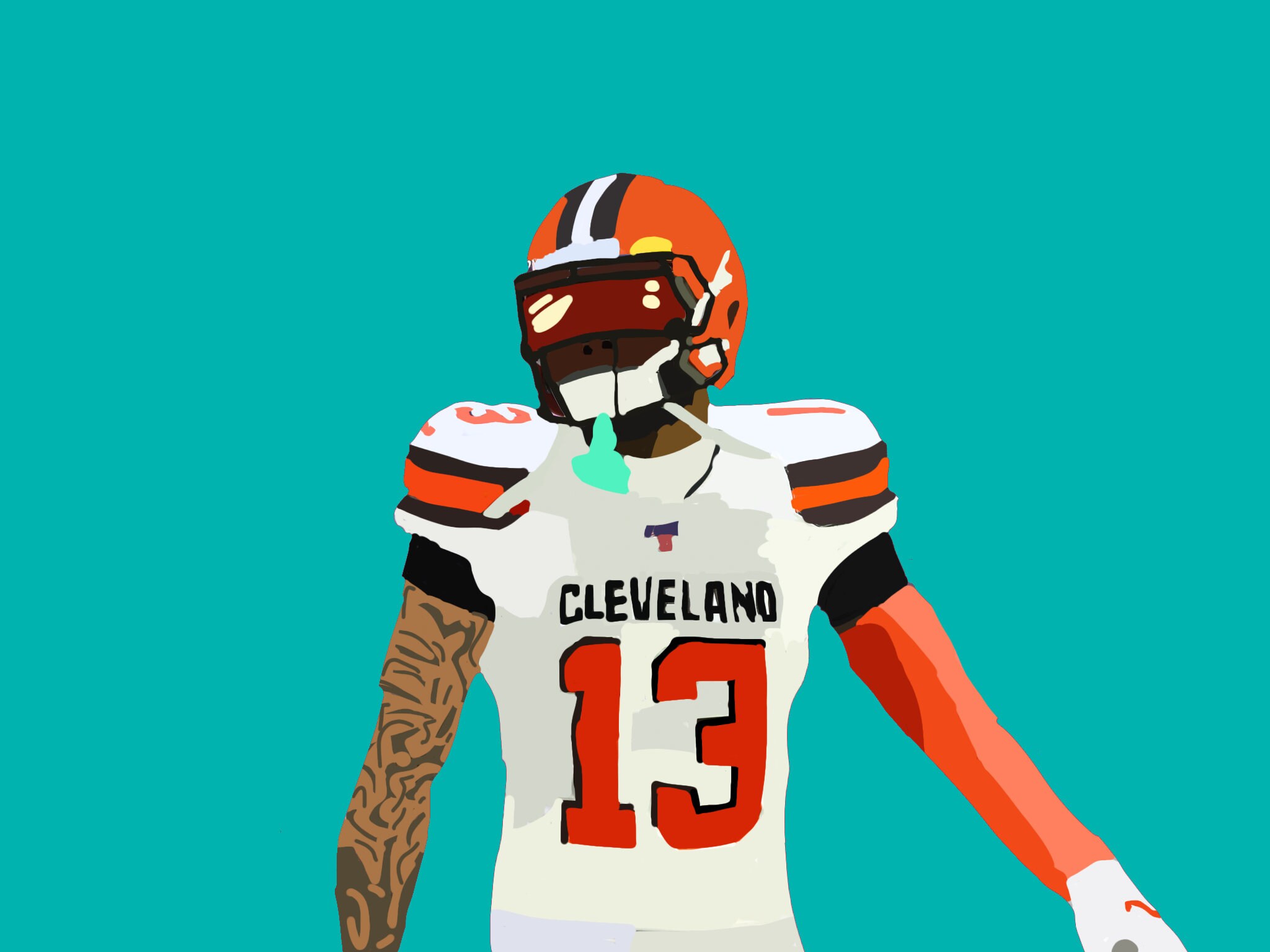 OBJ Rams, Giants and Browns - Etsy