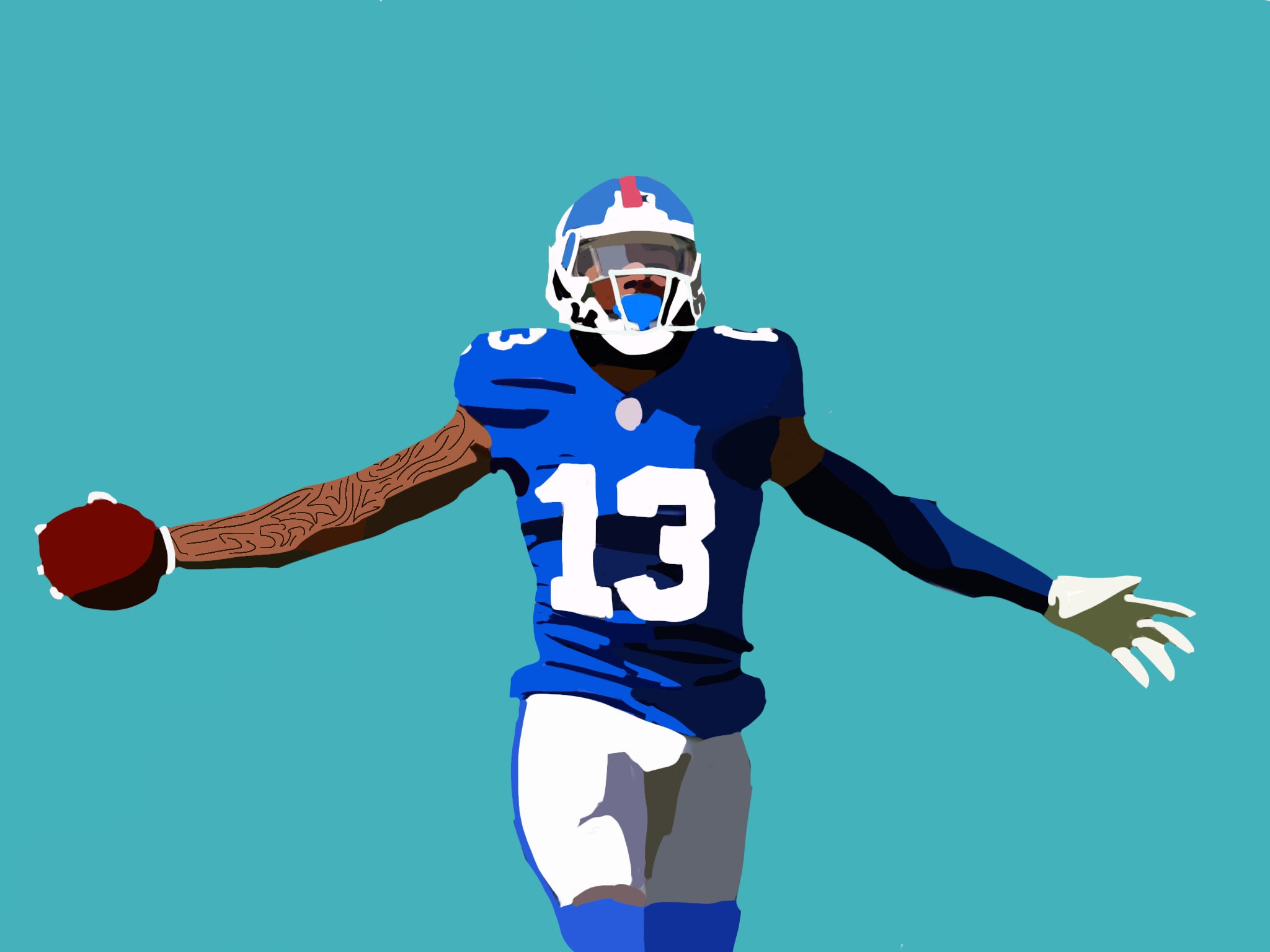 OBJ Rams, Giants and Browns - Etsy