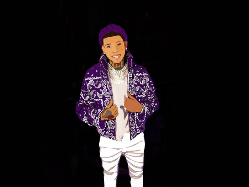 NLE Choppa Digital Drawing - Etsy