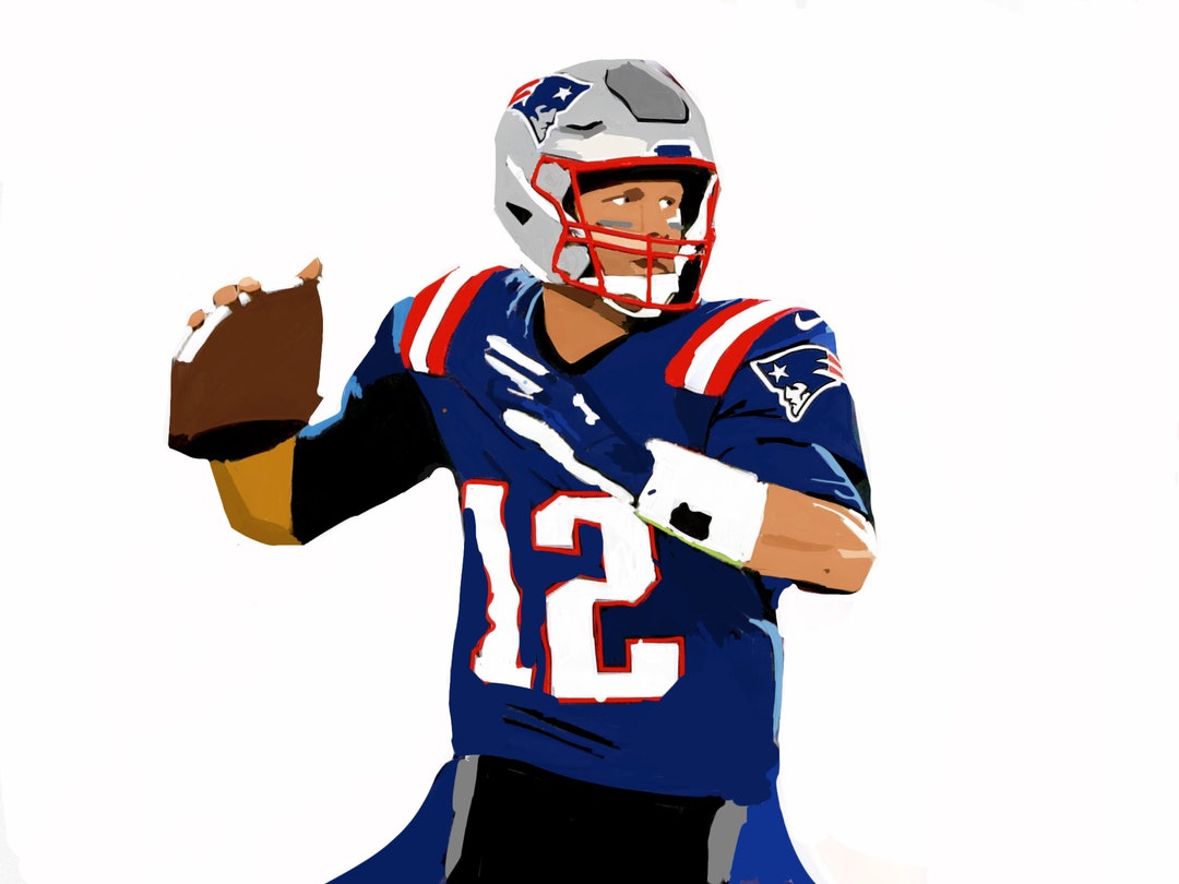 Tom Brady Digital Drawing - Etsy
