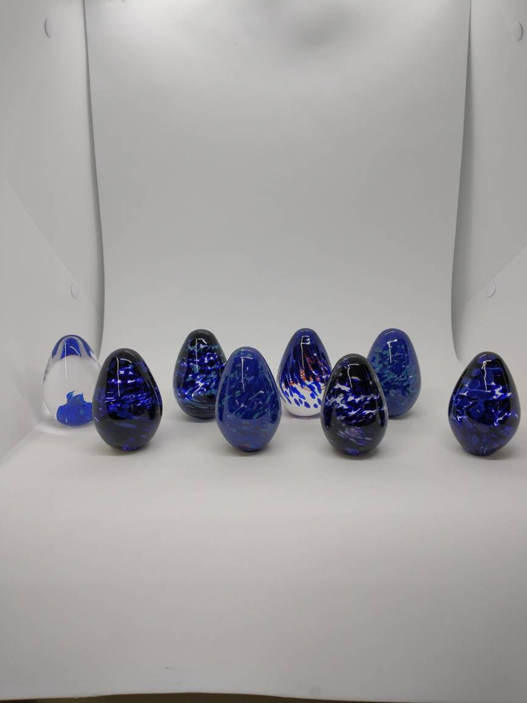 Easter Egg SINGLE Hand Blown Glass Eggs - Etsy