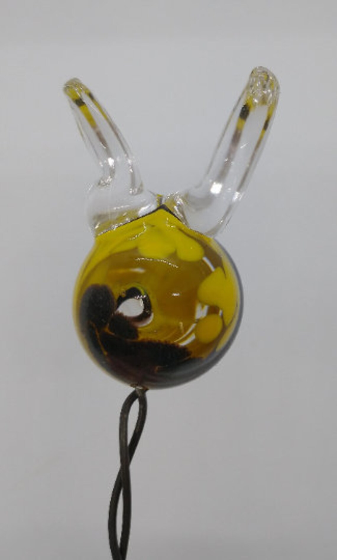 Glass Bees TWO Mini Planter Bees Bumble Bees Small Glass Bees | Etsy