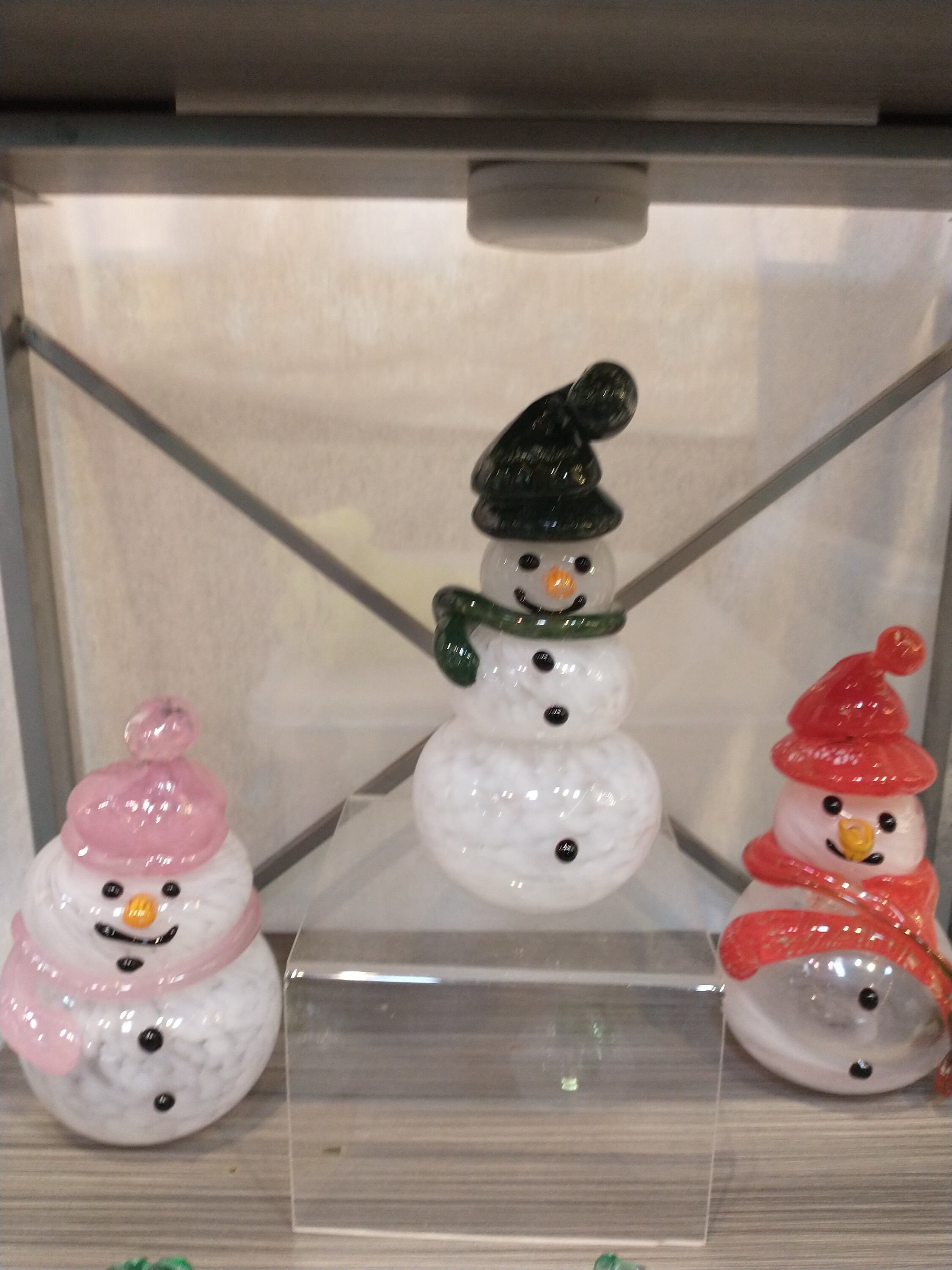 Glass Snowman Frosty the Snowman Glass Snowmen Hand Blown Glass Snowmen ...