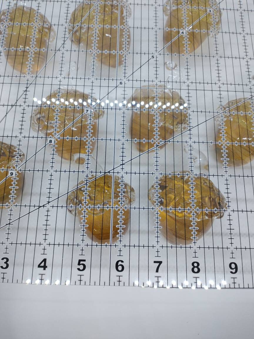 Glass Acorns TWO Glass Acorns Acorns Glass Acorn Decorative Acorns ...