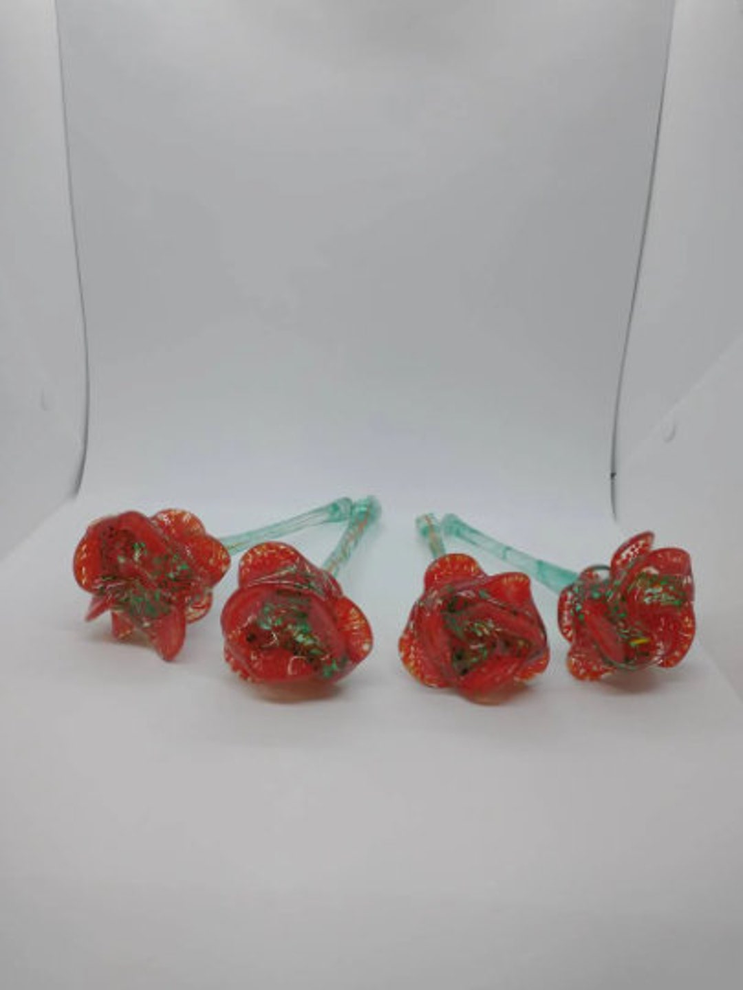 Glass Rose SINGLE Glass Roses Glass Roses Valentines Day Roses Red ...
