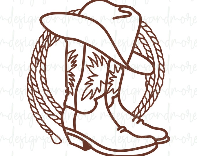 Rope Boot | PNG | Decal | Digital Download - Etsy
