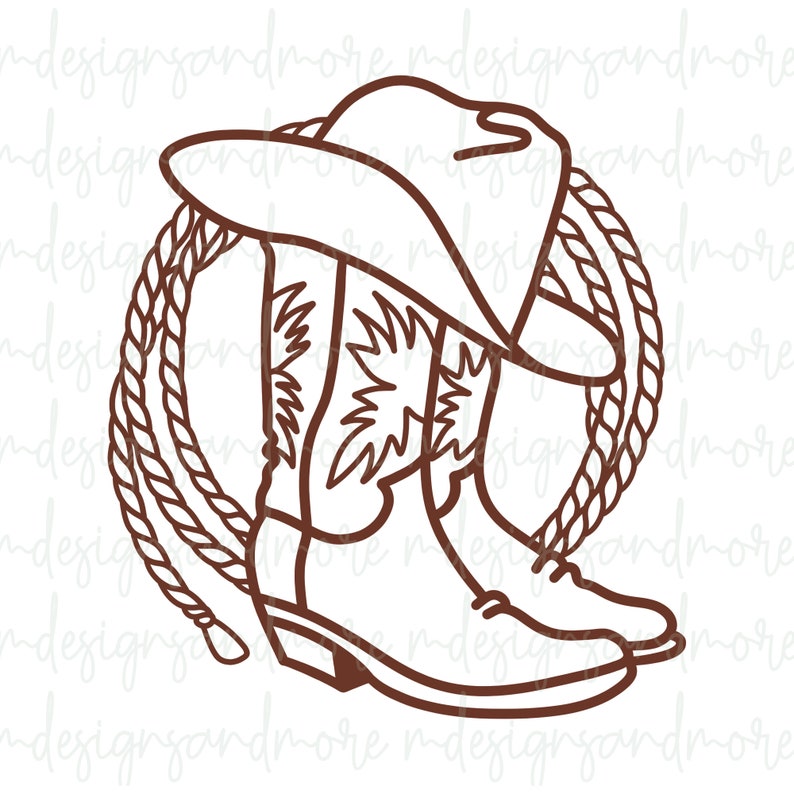 Rope Boot | PNG | Decal | Digital Download - Etsy