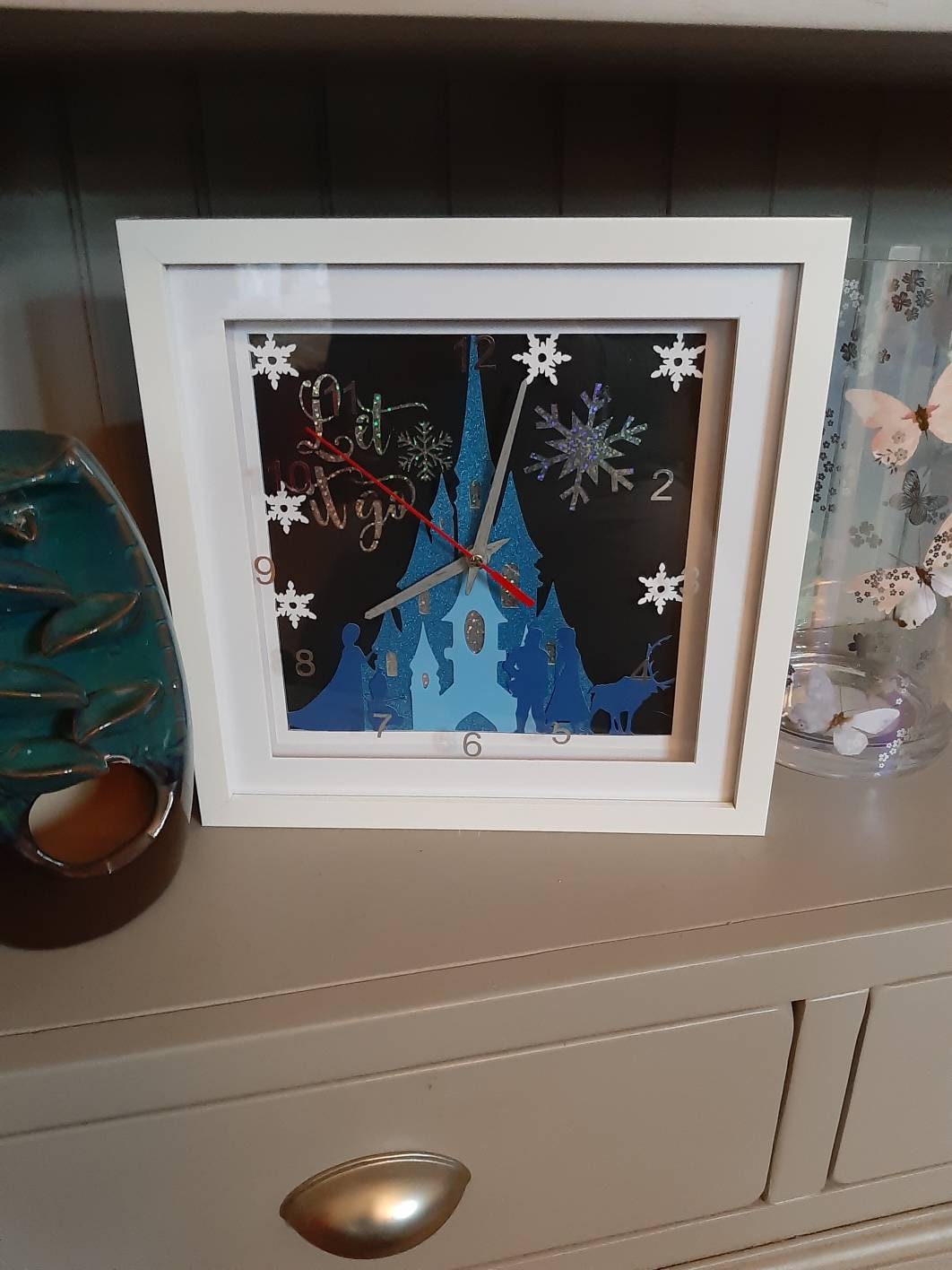 Frozen Clock. Disney Inspired. Frozen. Box Frame. Frozen Gift. - Etsy