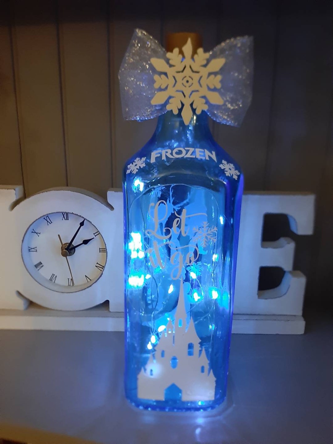 Frozen Light up Bottle. Frozen Light. Night Light. Disney Inspired ...