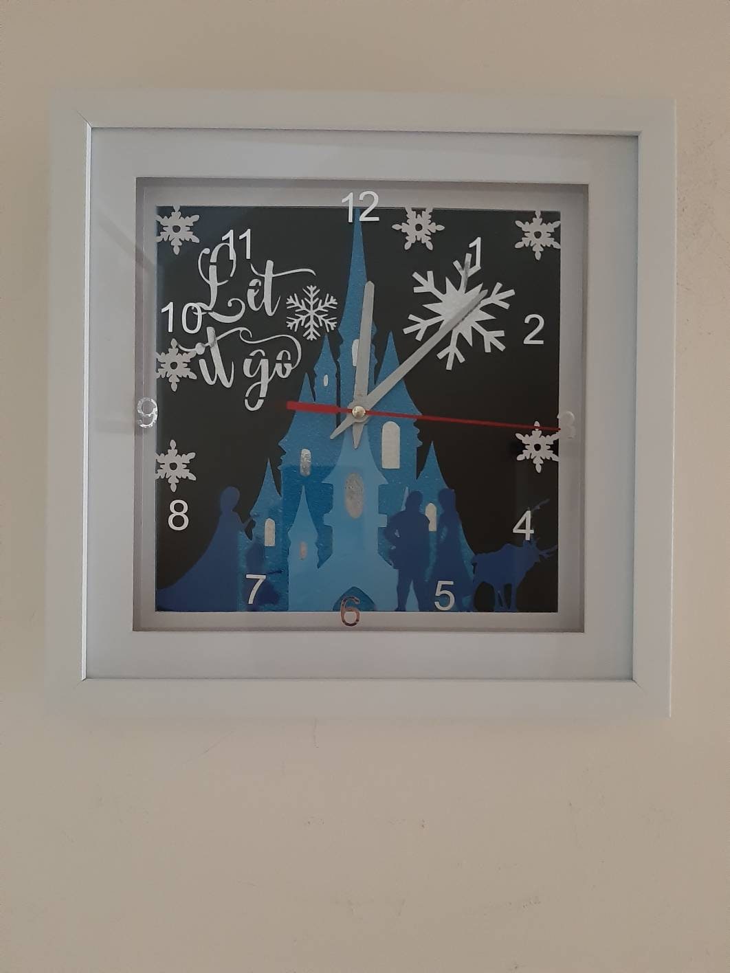 Frozen Clock. Disney Inspired. Frozen. Box Frame. Frozen Gift. - Etsy