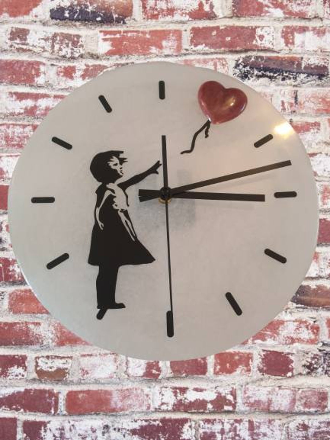 Banksy Little Girl With Balloon 3D Clock. Mother's Day. Fathers Day - Etsy