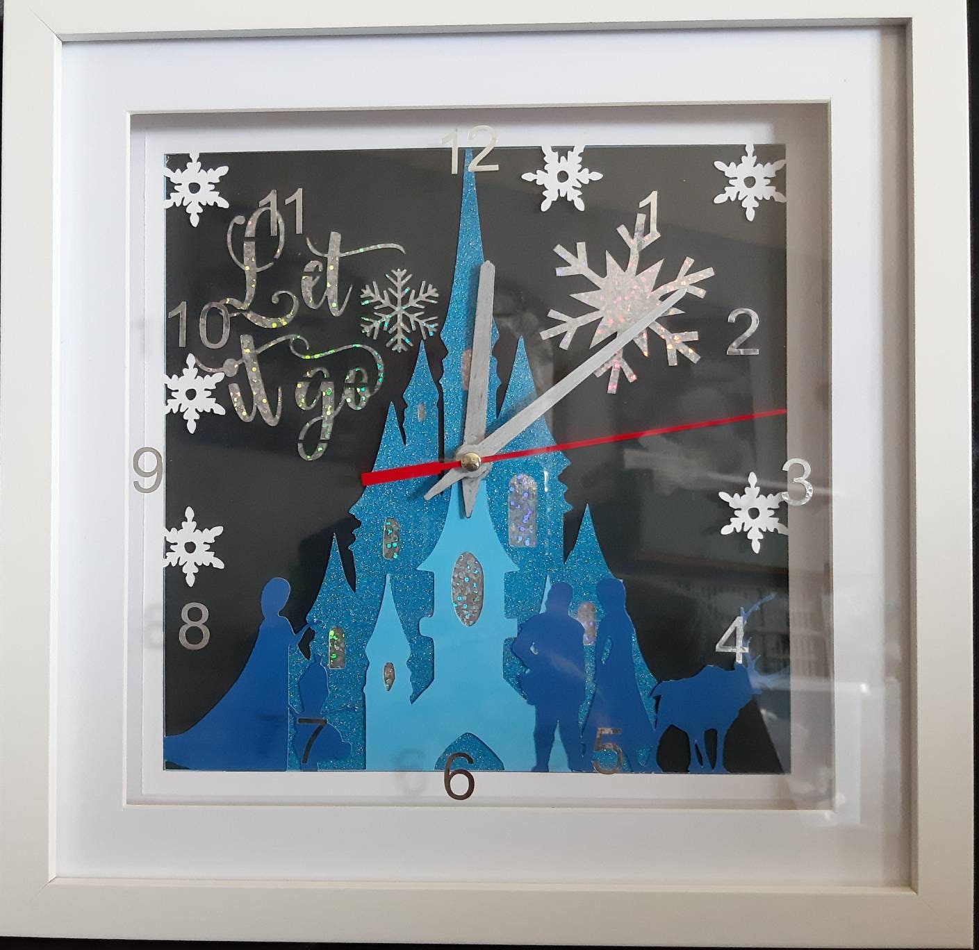 Frozen Clock. Disney Inspired. Frozen. Box Frame. Frozen Gift. - Etsy