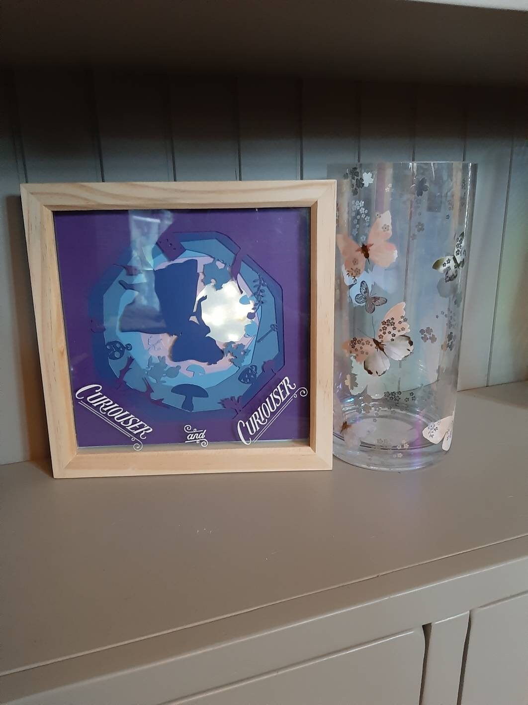 Alice in Wonderland Box Frame. Light Up. Shadow Box Frame. - Etsy