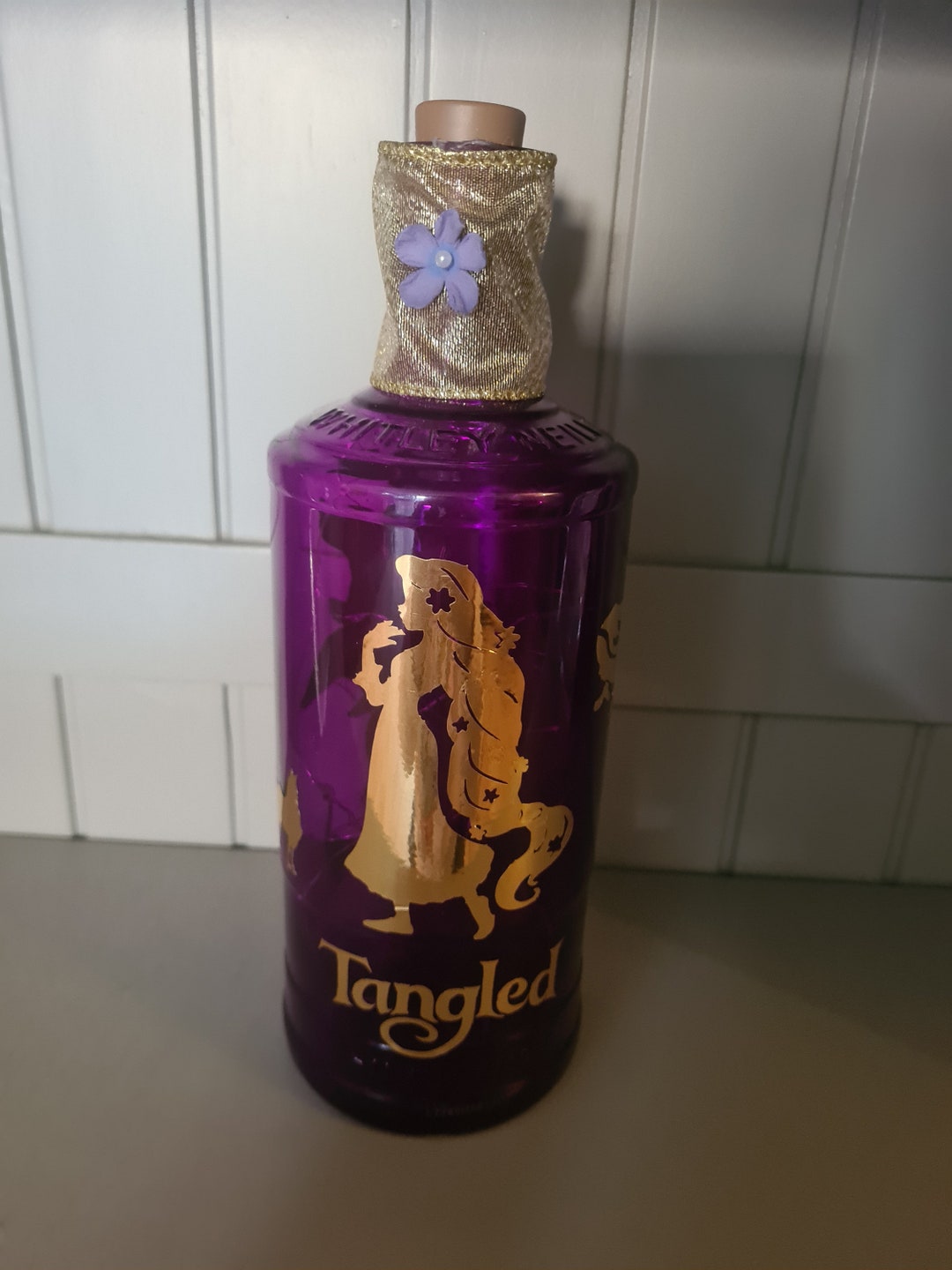 Tangled Light up Bottle. Tangled Light. Night Light. Disney Inspired ...