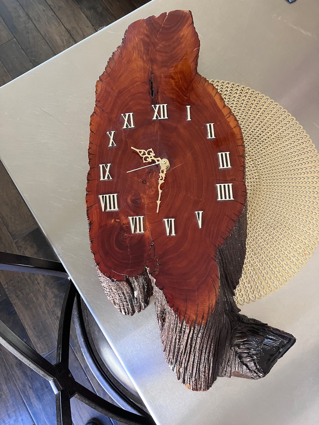 Beautiful Live Edge Clock - Etsy