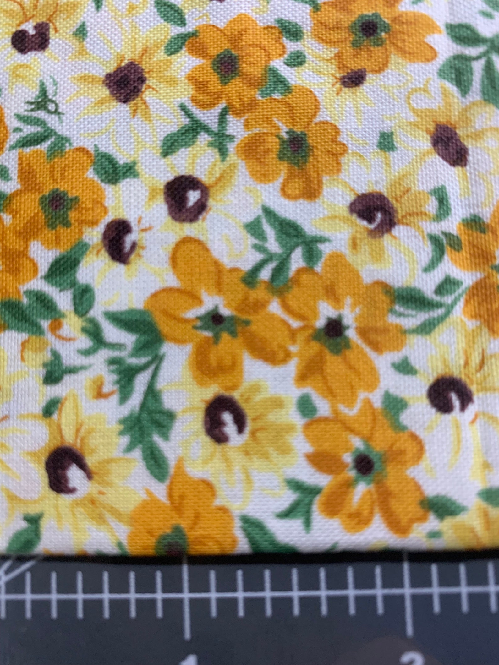 Yellow Floral Calico - Etsy