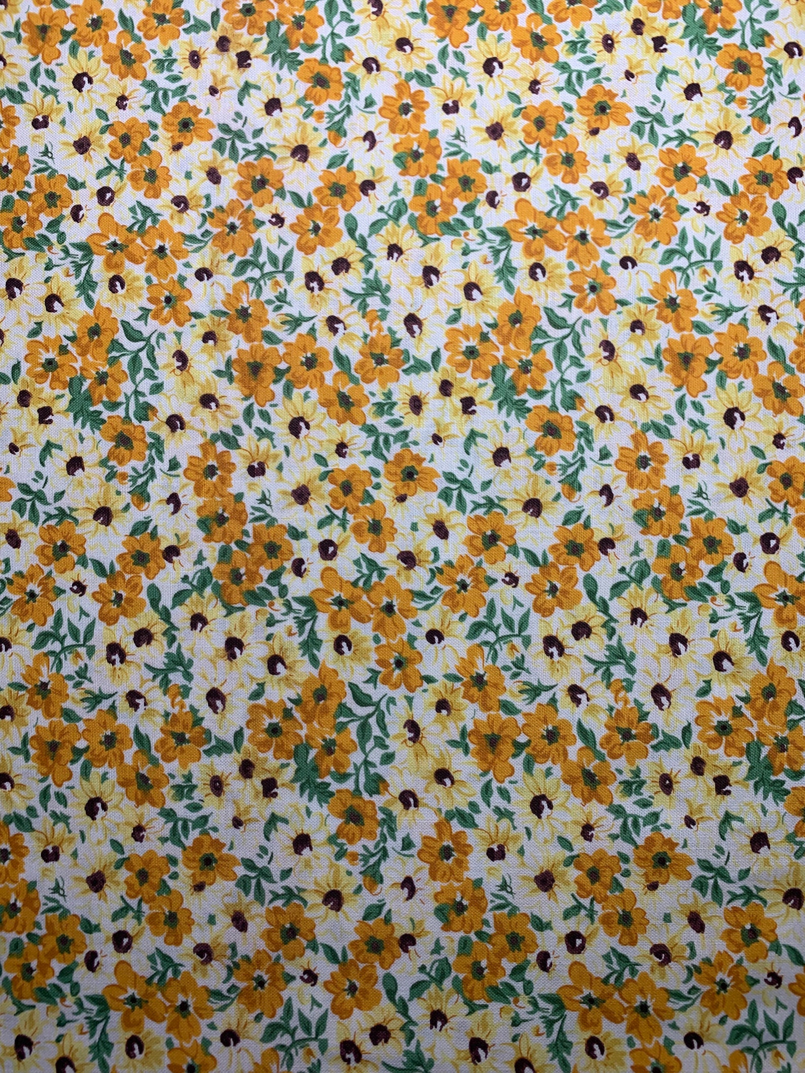 Yellow Floral Calico - Etsy