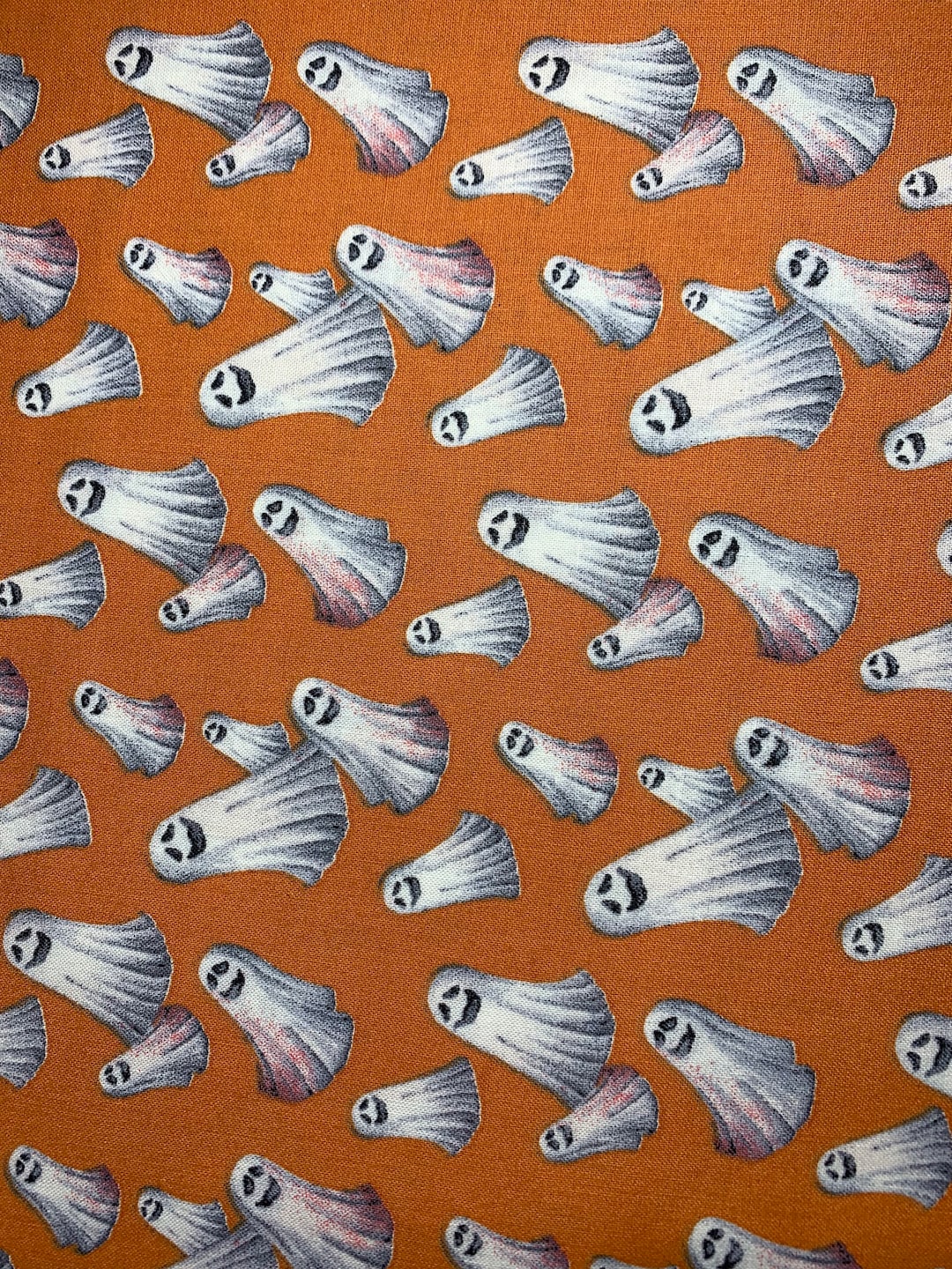 Ghost on Orange Background - Etsy