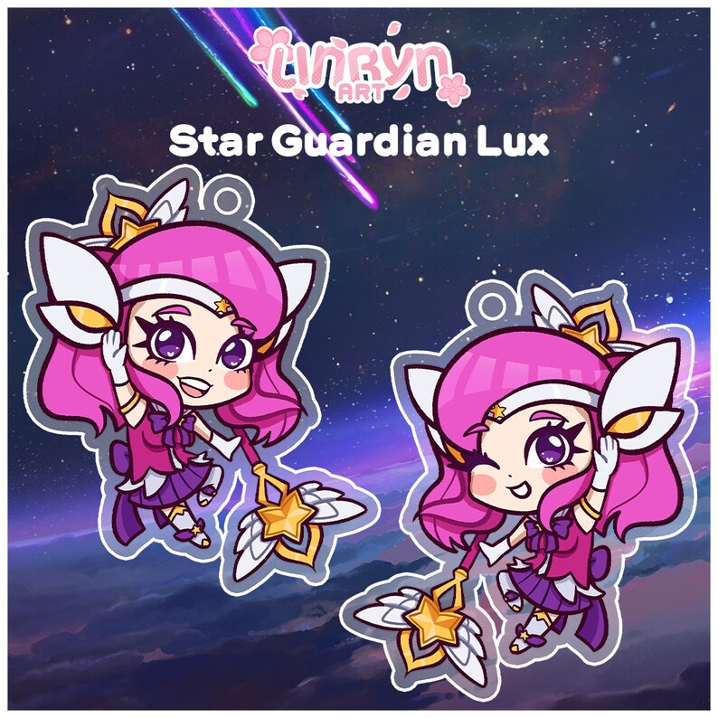 STAR GUARDIAN Charms + Stickers! - Ahri, Kai'sa, Lux - Etsy