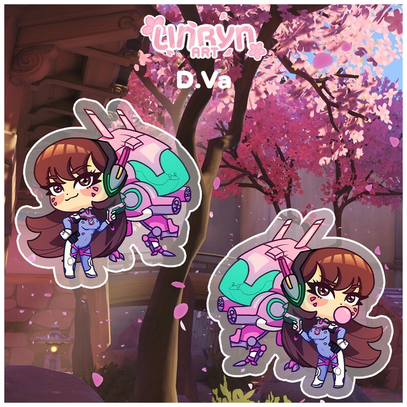 OVERWATCH Charms Stickers Kiriko, D.va, Mercy, - Etsy