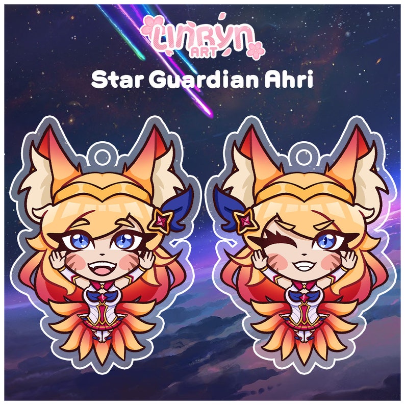 STAR GUARDIAN Charms + Stickers! - Ahri, Kai'sa, Lux - Etsy