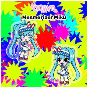 MESMERIZER Charms + Stickers!- Hatsune Miku, Kasane Teto - Etsy Australia