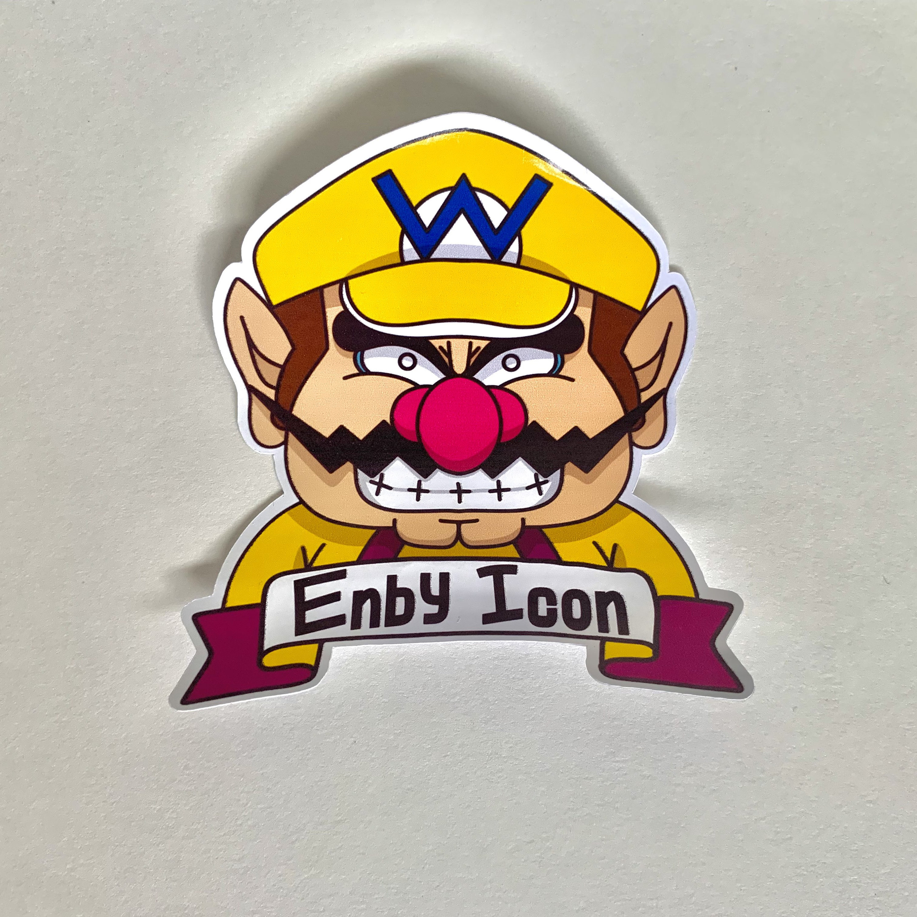 Wario Enby Icon Non-binary Pride Handmade Paper - Etsy