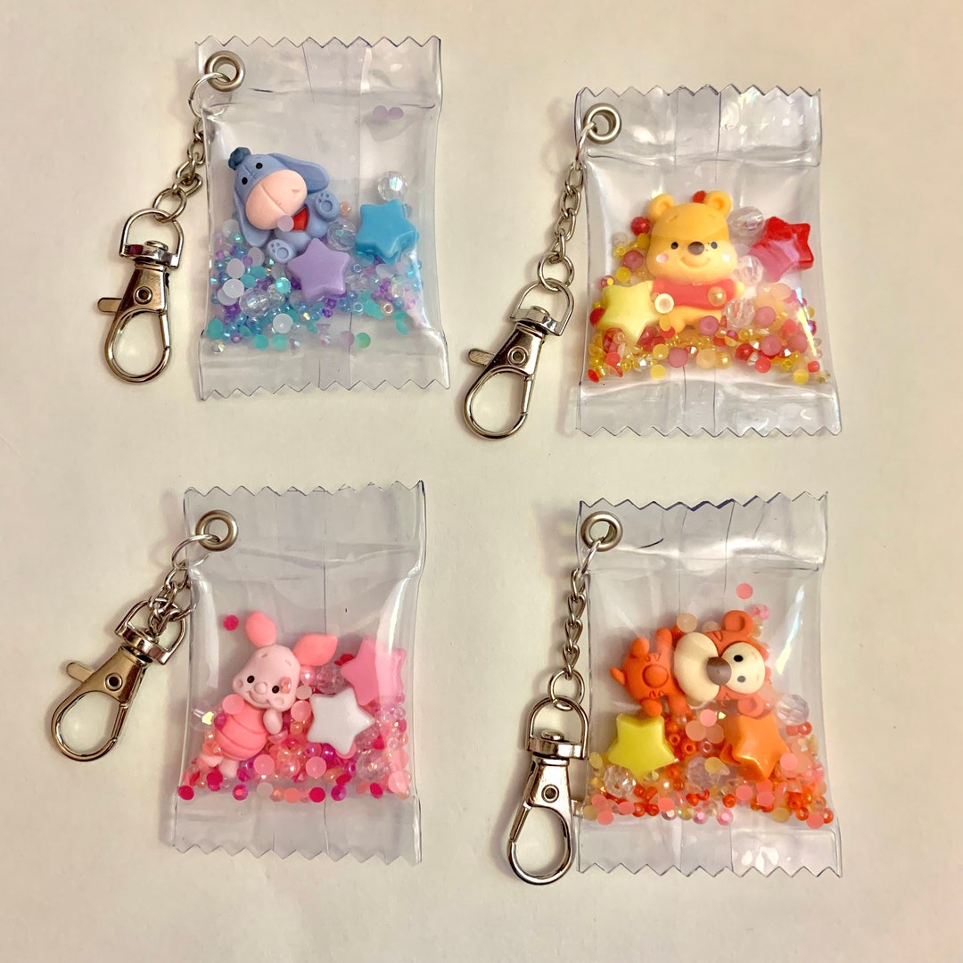 Winnie the Pooh Shaker Keychain Handmade Candy Shaker Fidget Toy - Etsy