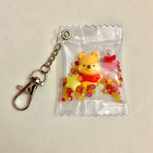 Winnie the Pooh Shaker Keychain Handmade Candy Shaker Fidget Toy - Etsy
