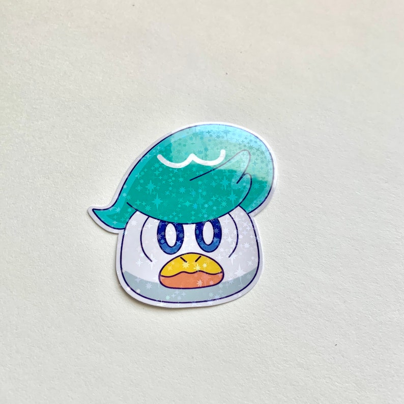 Quaxly Sticker Holographic Pokémon Gen 9 Handmade - Etsy