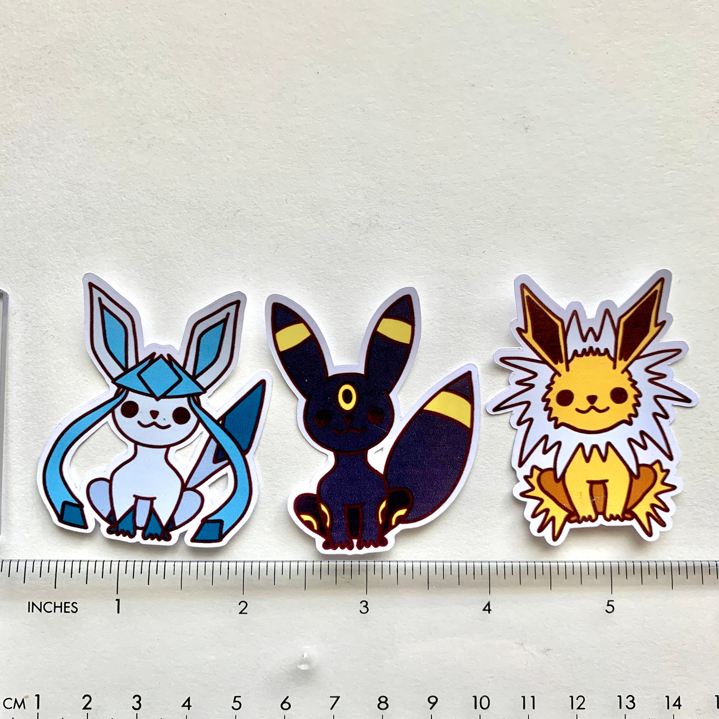 Glossy Eeveelution Sticker Pokémon Handmade Paper - Etsy