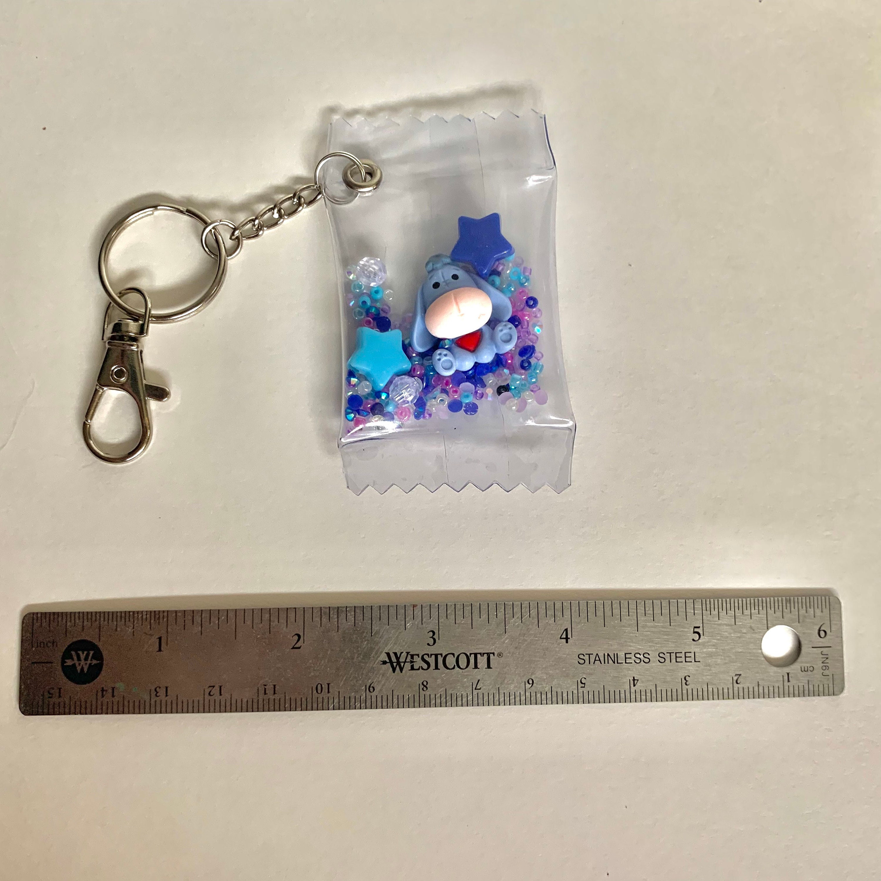 Eeyore Shaker Keychain Handmade Fidget Toy Candy Shaker - Etsy